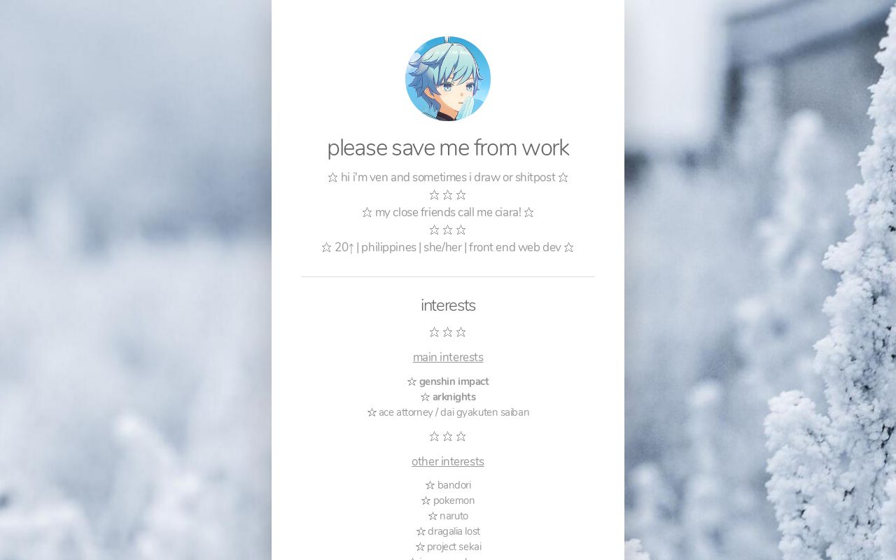 please save me from work